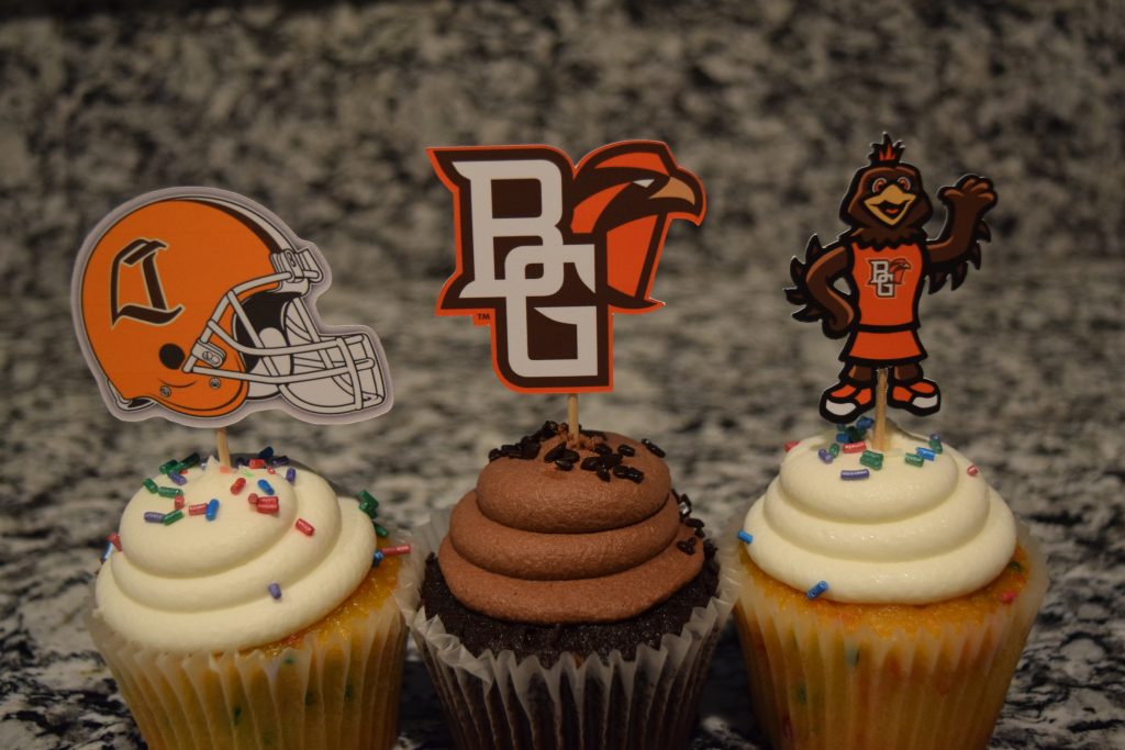 Cupcake toppers, football, Mid-American Conference, MAC, Akron, Ball ...